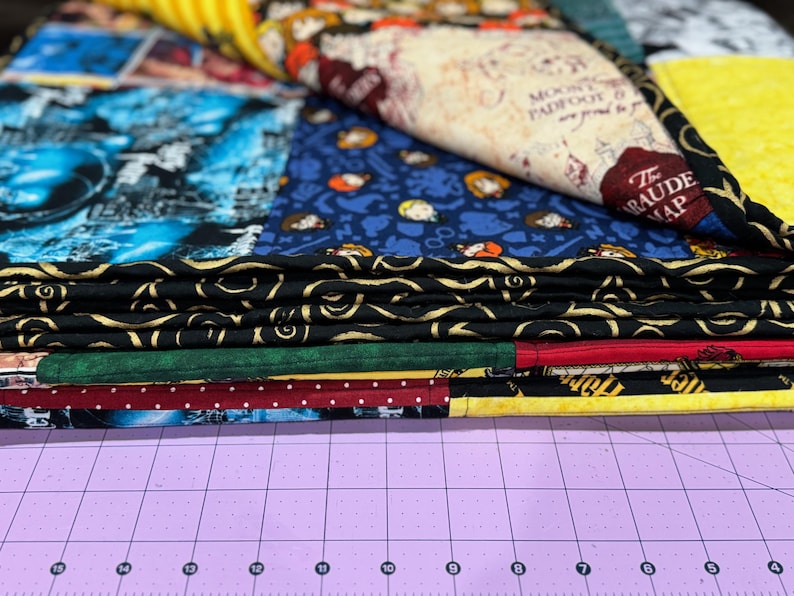 Harry Potter Quilt, Hogwarts Houses Twin Sized Comforter - Etsy