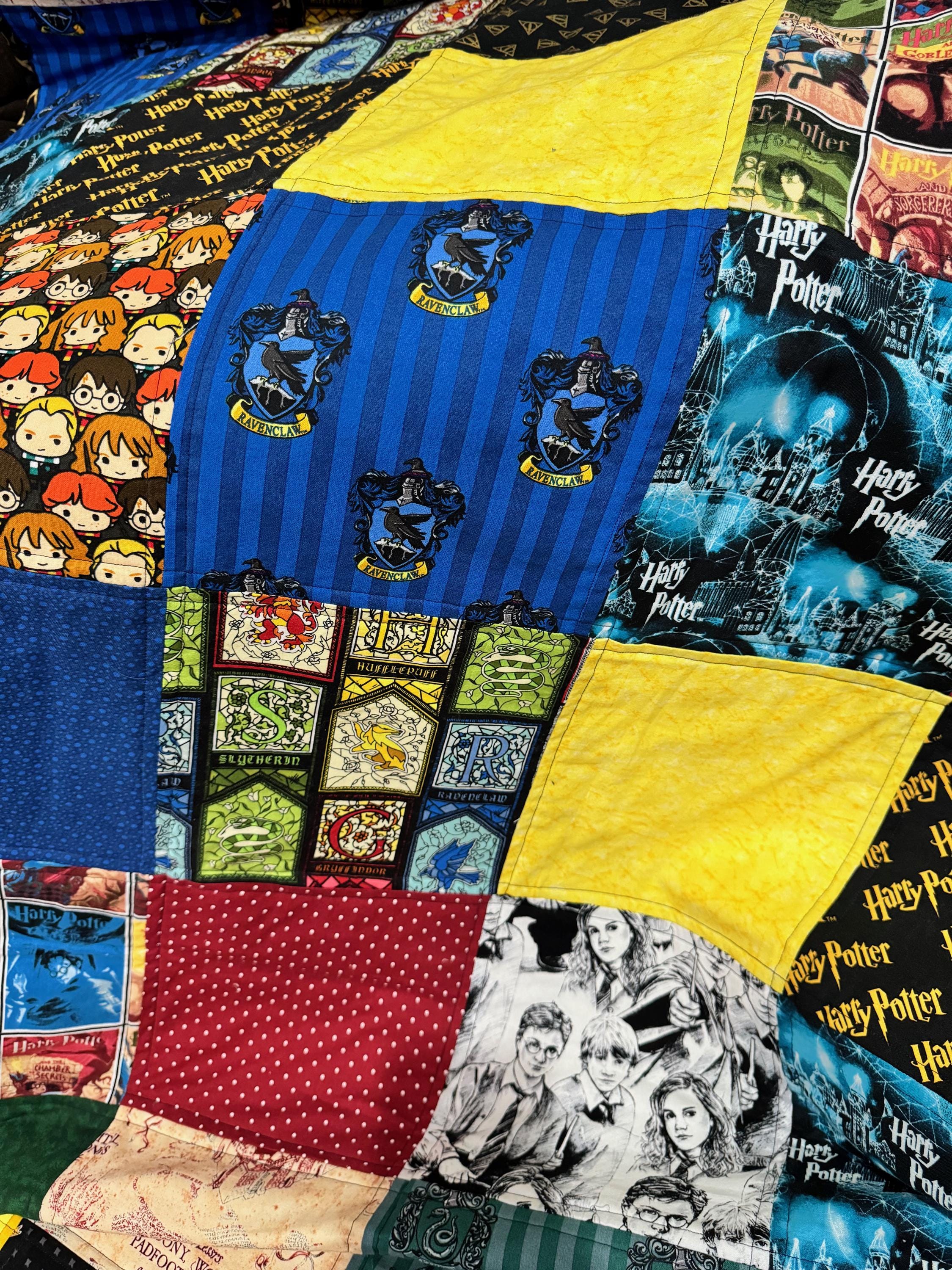 Harry Potter Quilt, Hogwarts Houses Twin Sized Comforter - Etsy