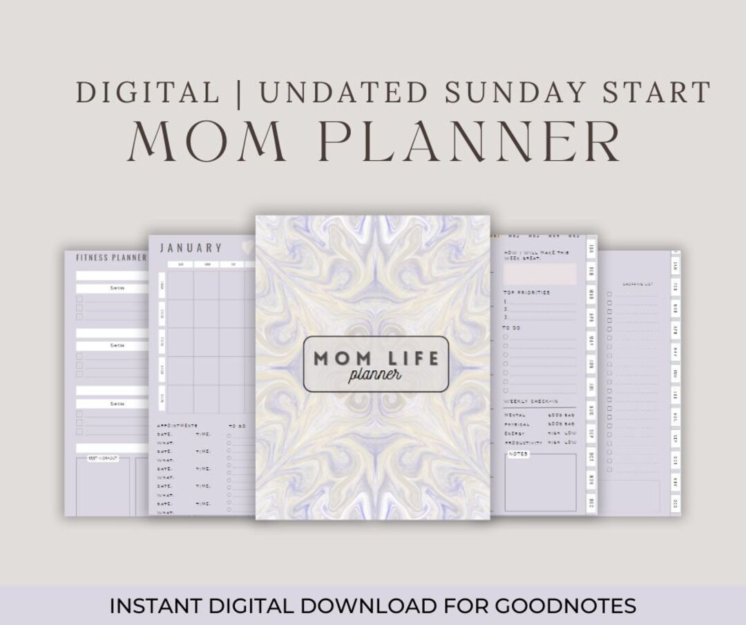 Planner, Purple, Mom Life, Digital Planner, Templates, Digital, Mom ...