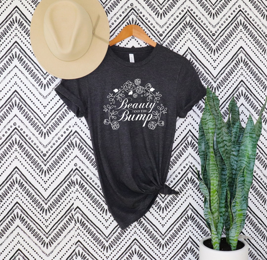 Beauty and the Bump Shirt, Funny Pregnancy Shirt, Pregnancy ...
