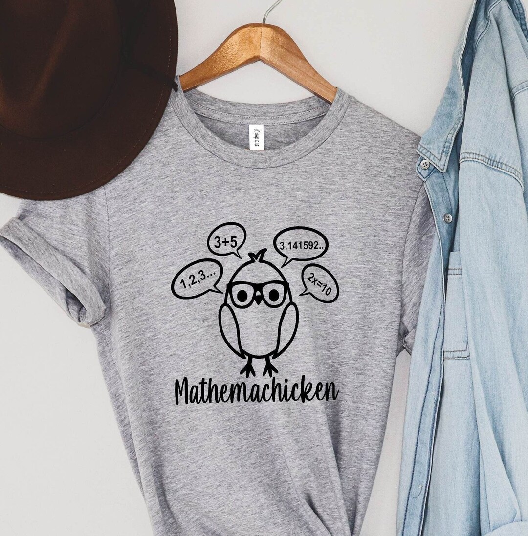 Mathemachicken Shirt, Mathematician Gifts,math Teacher Shirt, Funny ...