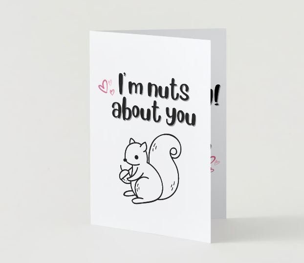 Happy Anniversary Card "i'm Nuts for You! You Are Nutt'n but the Best ...