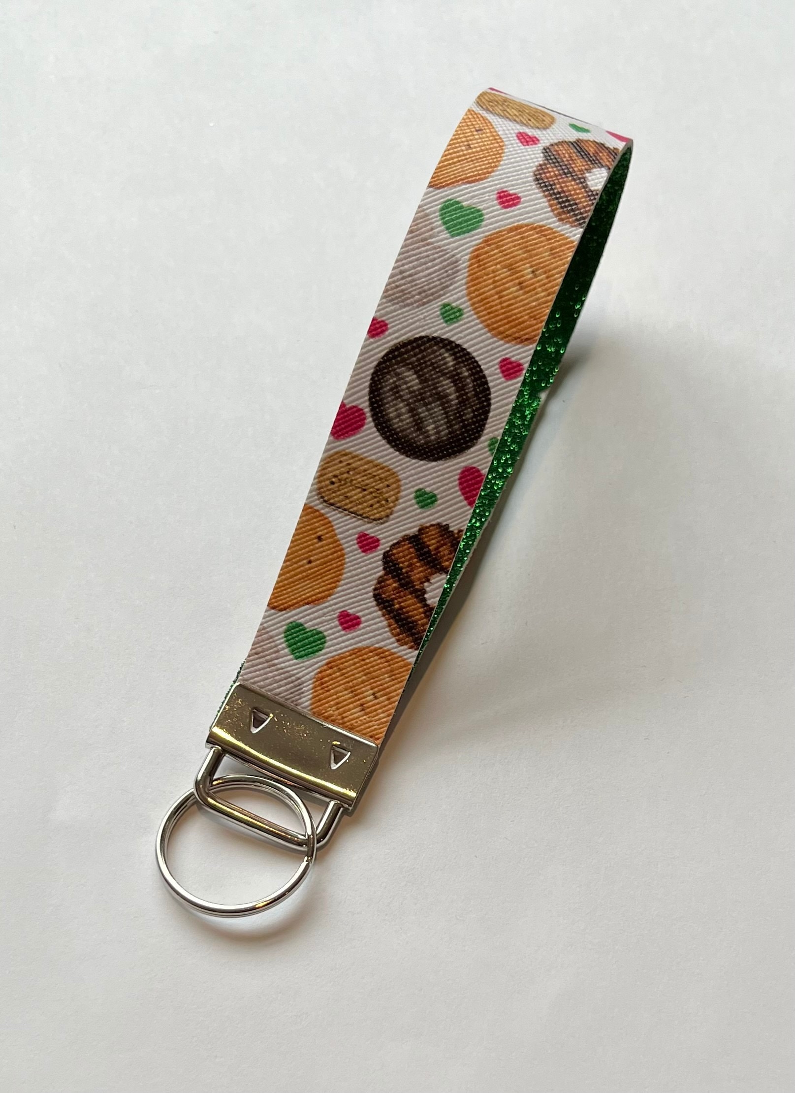 Sweet Delights: Girl Scout Cookie Pattern Wristlet With Glitter Green ...
