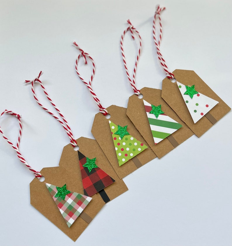 Glistening Starlight Christmas Gift Tags Set - Etsy