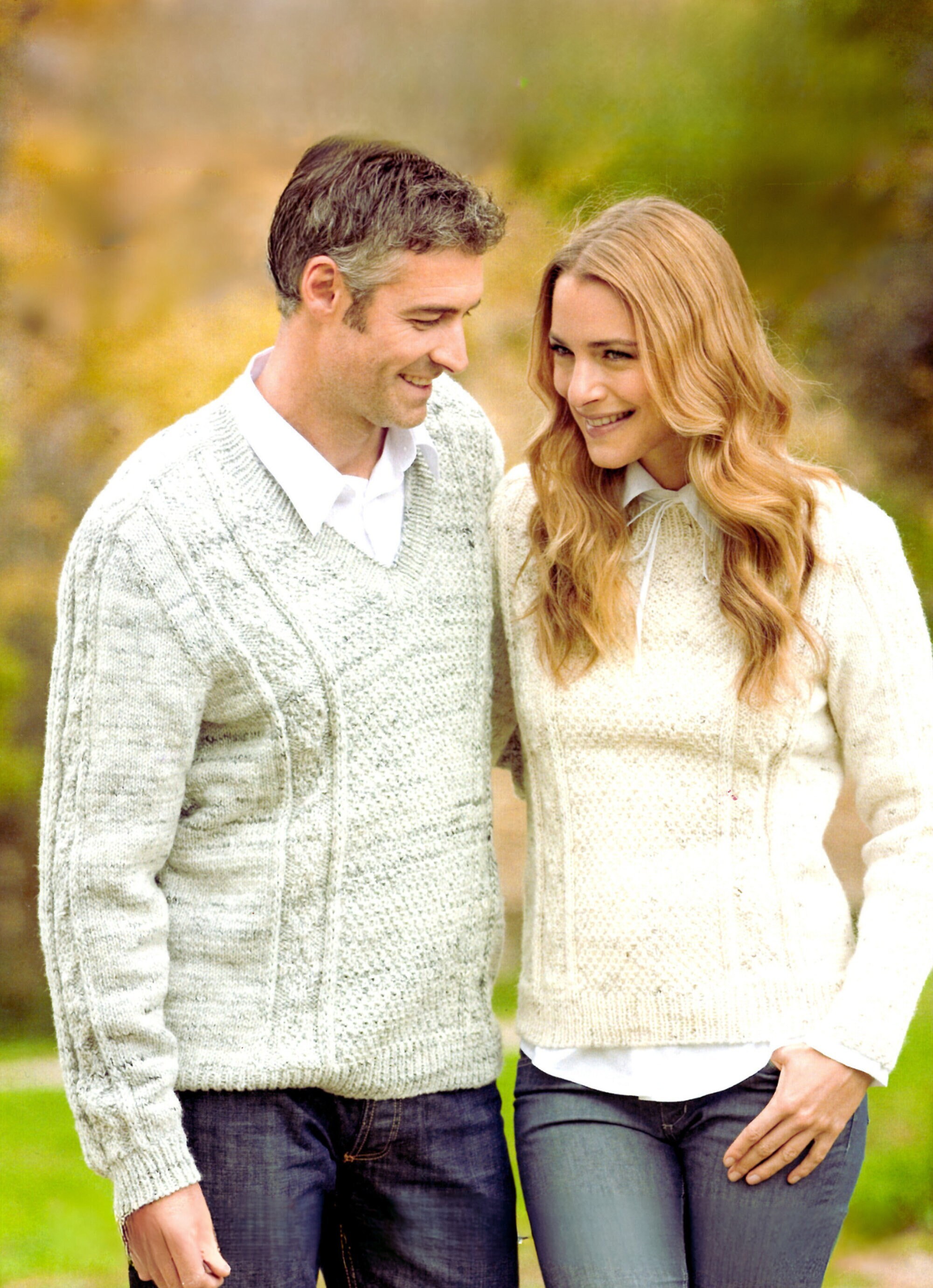 Texture Stitch Aran Style Sweater, Saddle Shoulder, Neck Options | Size ...