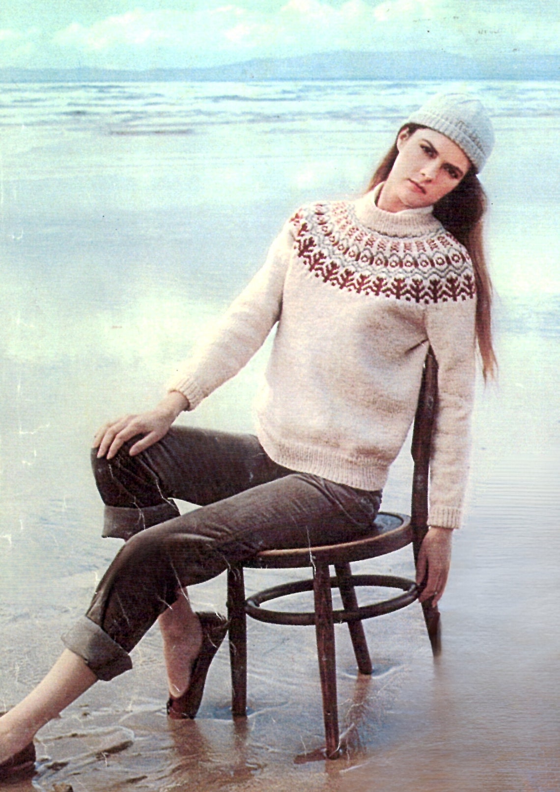 Family Sweaters Fair Isle Nordic Yoke and Hat 26-44" DK (PDF Pattern ...