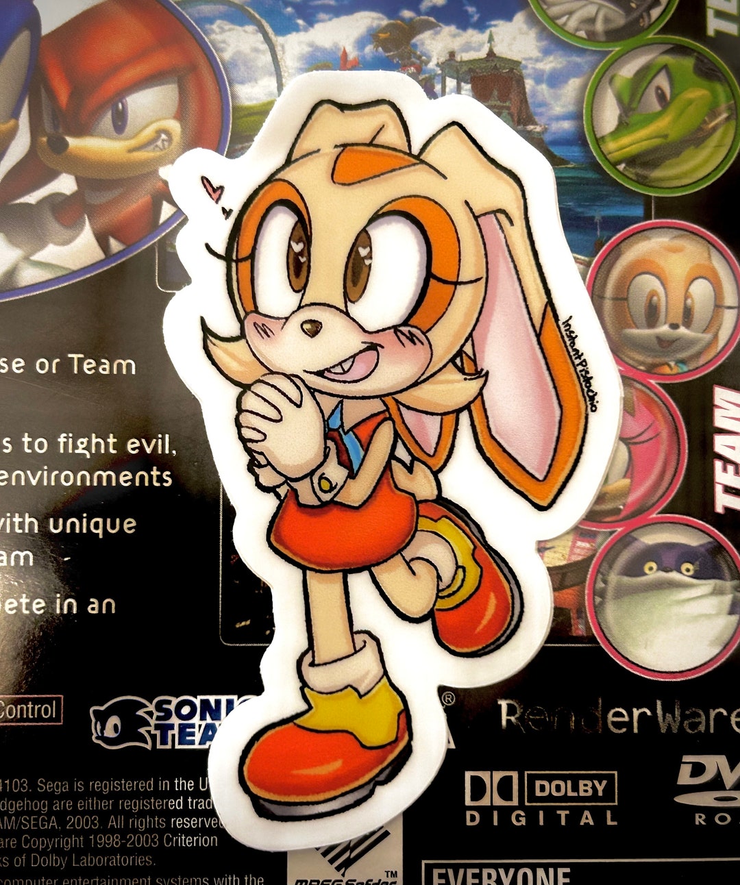 Cream the Rabbit Waterproof Sticker - Etsy