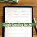 Printable Spending Tracker | Budget Chart Printable | Digital Spending ...