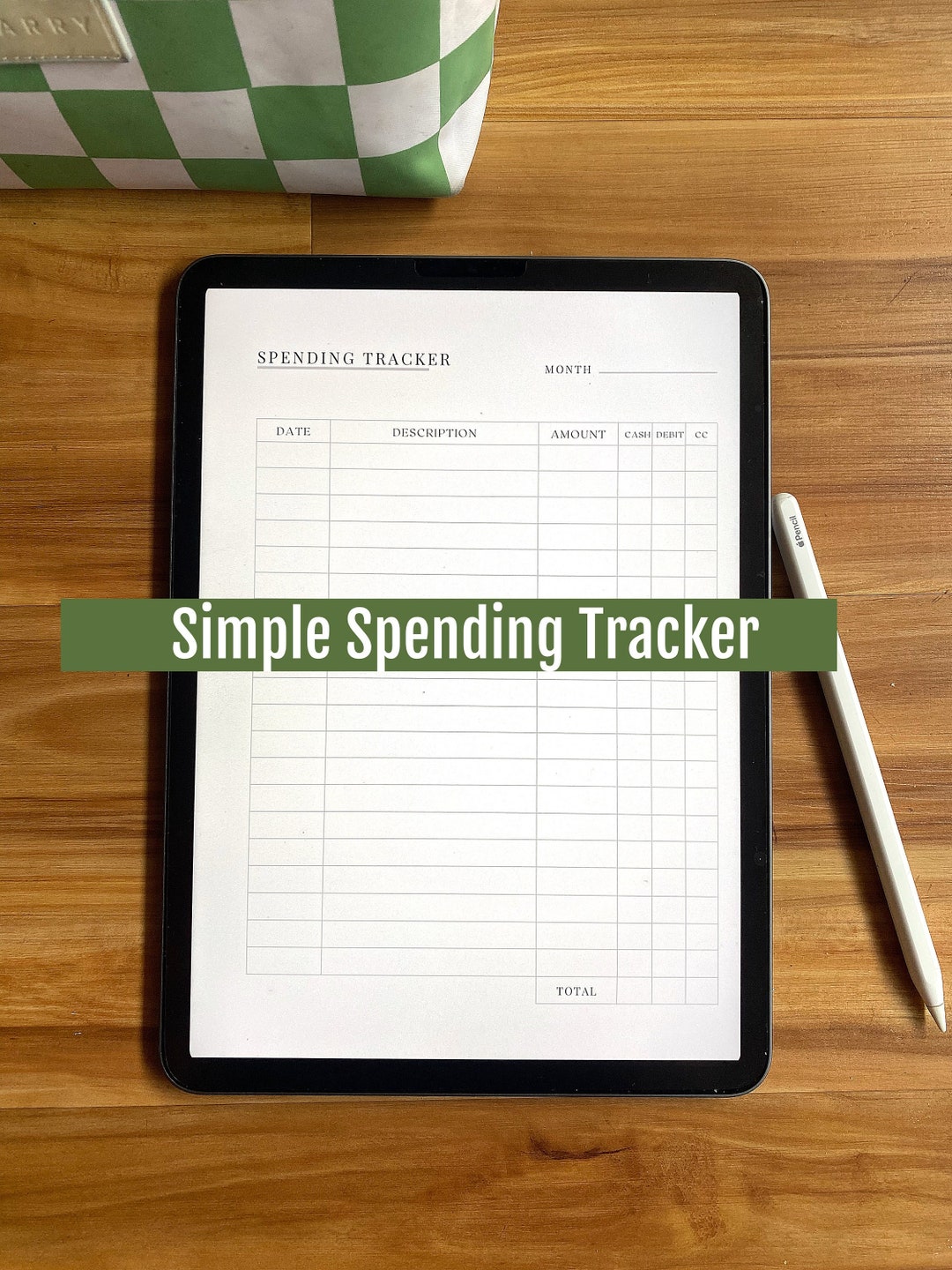 Printable Spending Tracker | Budget Chart Printable | Digital Spending ...