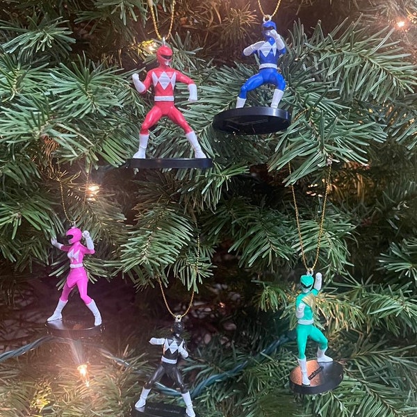 Power Ranger Christmas Ornaments - Etsy