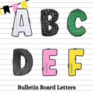 Printable Bulletin Board Letters Alphabet Letters Elementary Font Diy ...