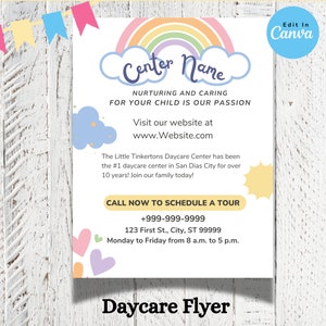 Daycare Template Childcare Printables Canva Template Daycare Forms ...