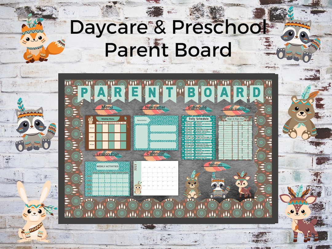 Bulletin Board for Preschool Bulletin Board Kit Daycare Template ...