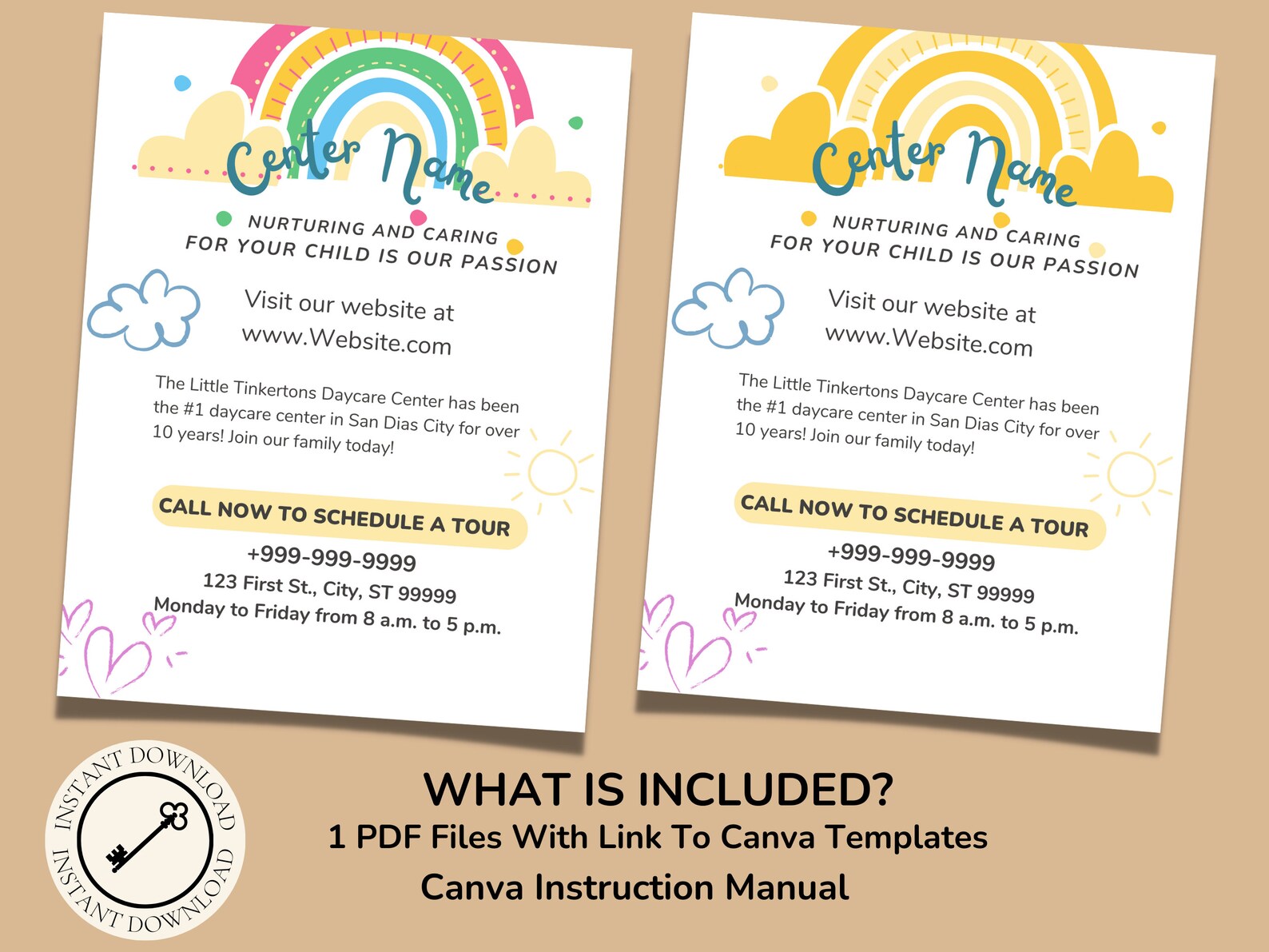 Daycare Template Childcare Printables Canva Template Daycare Forms ...