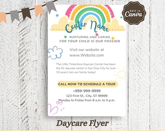 Daycare Template Childcare Printables Canva Template Daycare Forms ...