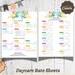 Daycare Rate Sheet Daycare Template Childcare Printables Canva Template ...