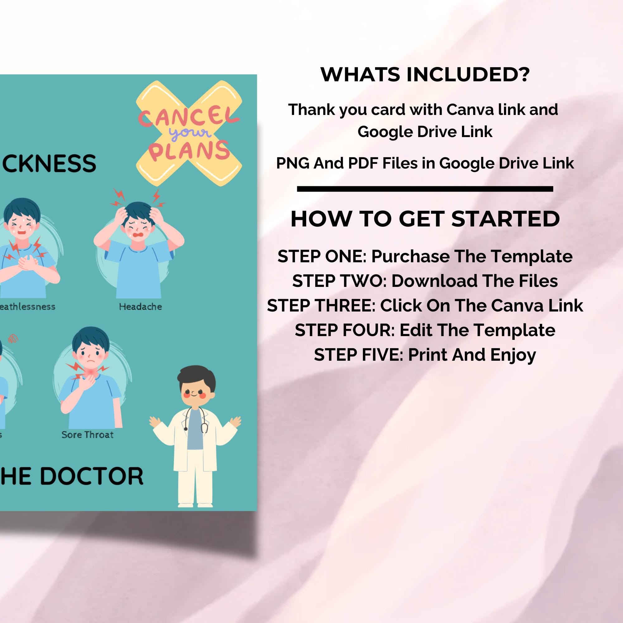 Daycare Sick Poster Bundle | Printable Illness Policy Signs | Editable ...