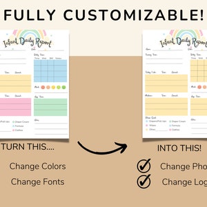 Daycare Template Childcare Printables Canva Template Daycare Forms ...