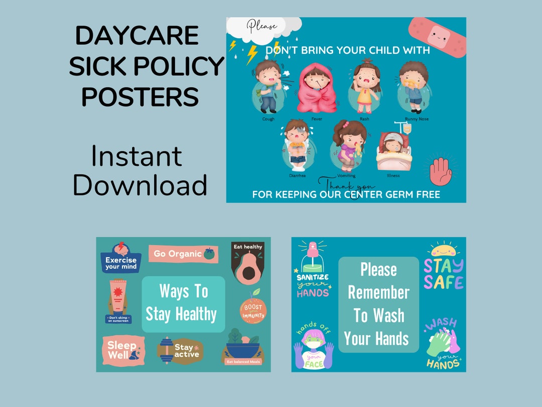 Daycare Template Childcare Printables Canva Template Daycare - Etsy