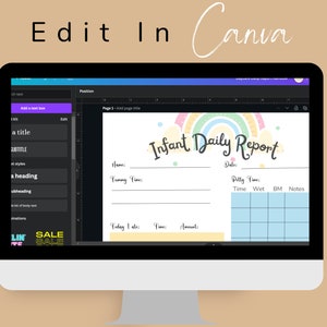 Daycare Template Childcare Printables Canva Template Daycare Forms ...
