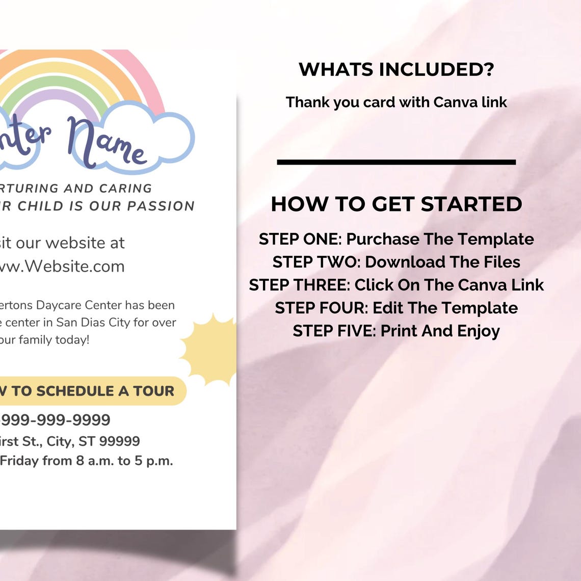 Daycare Template Childcare Printables Canva Template Daycare Forms ...