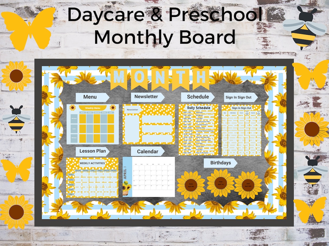 Bulletin Board for Preschool Bulletin Board Kit Daycare - Etsy