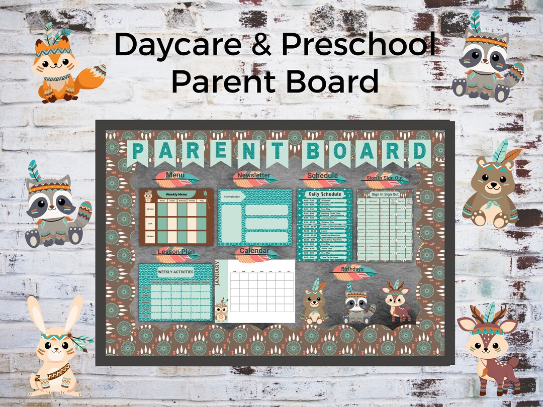 Bulletin Board for Preschool Bulletin Board Kit Daycare Template ...