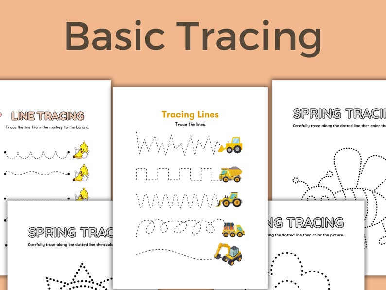 Preschool Worksheet Bundle | Printable Early Learning Activities | Kids ...