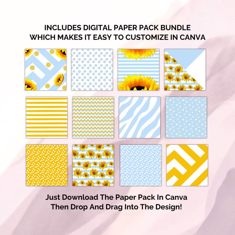 Sunflower Parent Bulletin Board Kit | Editable Canva, Printable PDF ...