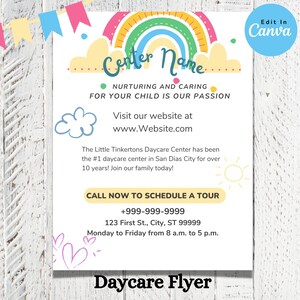 Daycare Template Childcare Printables Canva Template Daycare Forms ...