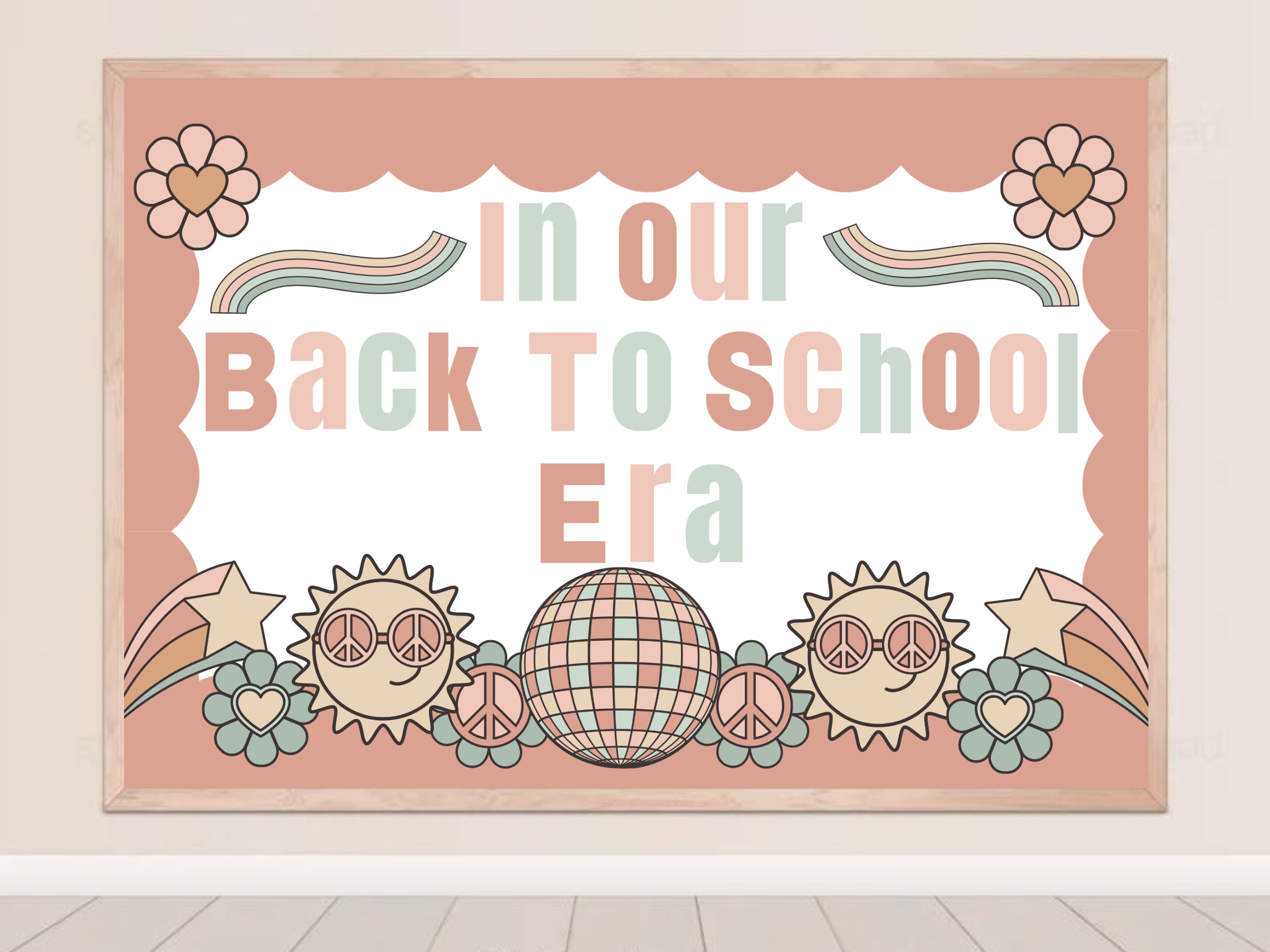 Retro Bulletin Board for Preschool Bulletin Board Kit Daycare Template ...