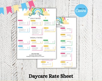 Daycare Template Childcare Printables Canva Template Daycare Forms ...