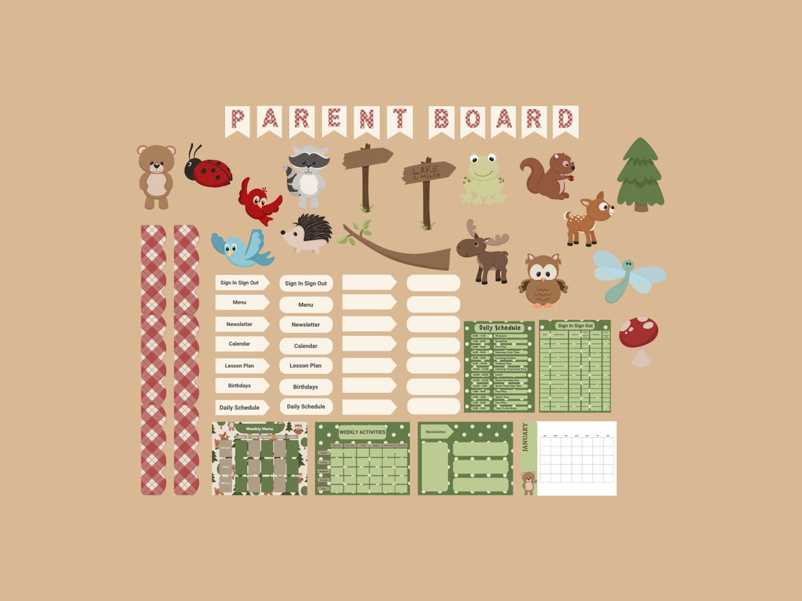 Bulletin Board for Preschool Bulletin Board Kit Daycare Template ...