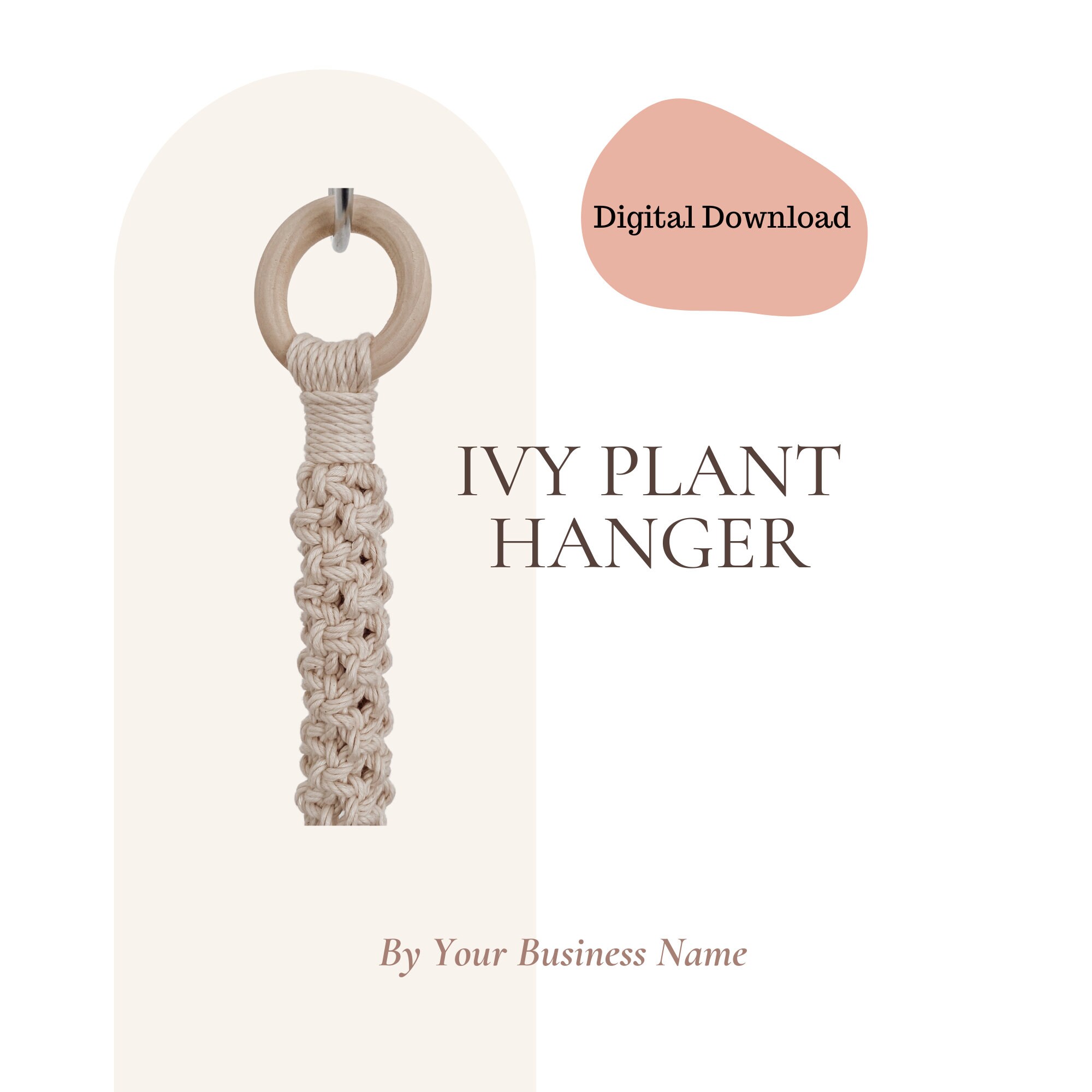 Macrame Digital Plant Hanger Pattern, Macrame Tutorial, Macrame Pdf Pattern, Diy Macrame - Etsy
