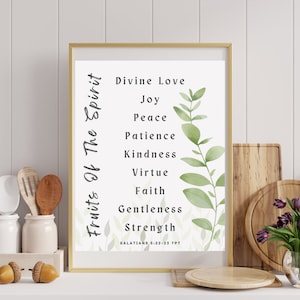 11 X 14 Scripture Based Fruit of the Spirit Wall Art Printable-digital ...