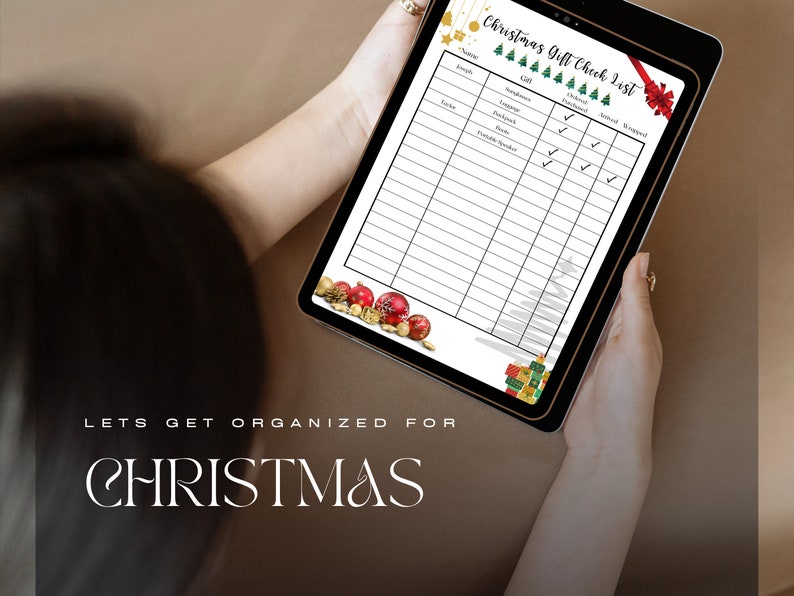 Christmas Gift Check List-digital Download - Etsy
