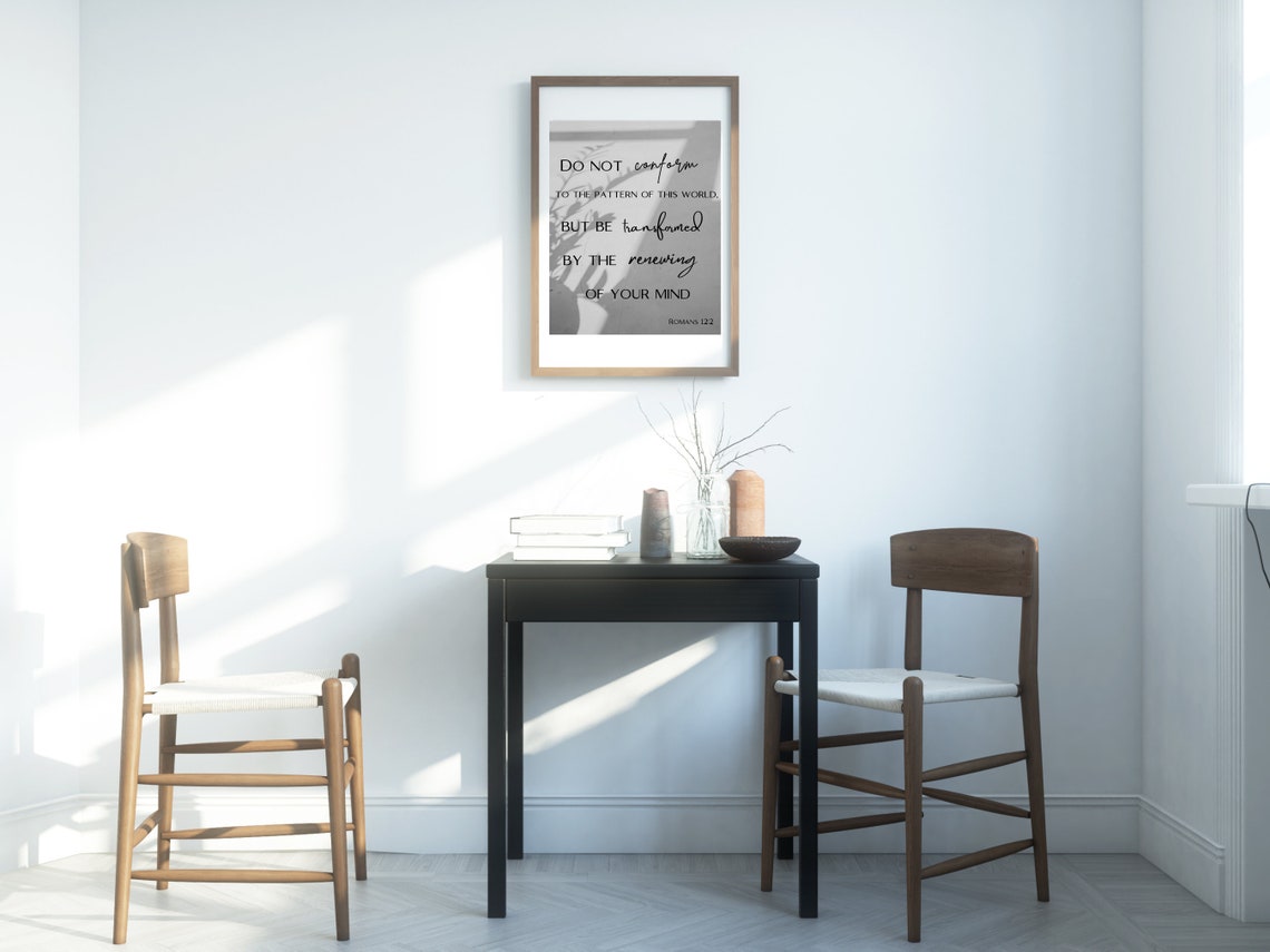 16X20 Romans 12:2 Scripture Sign -digital Download - Etsy