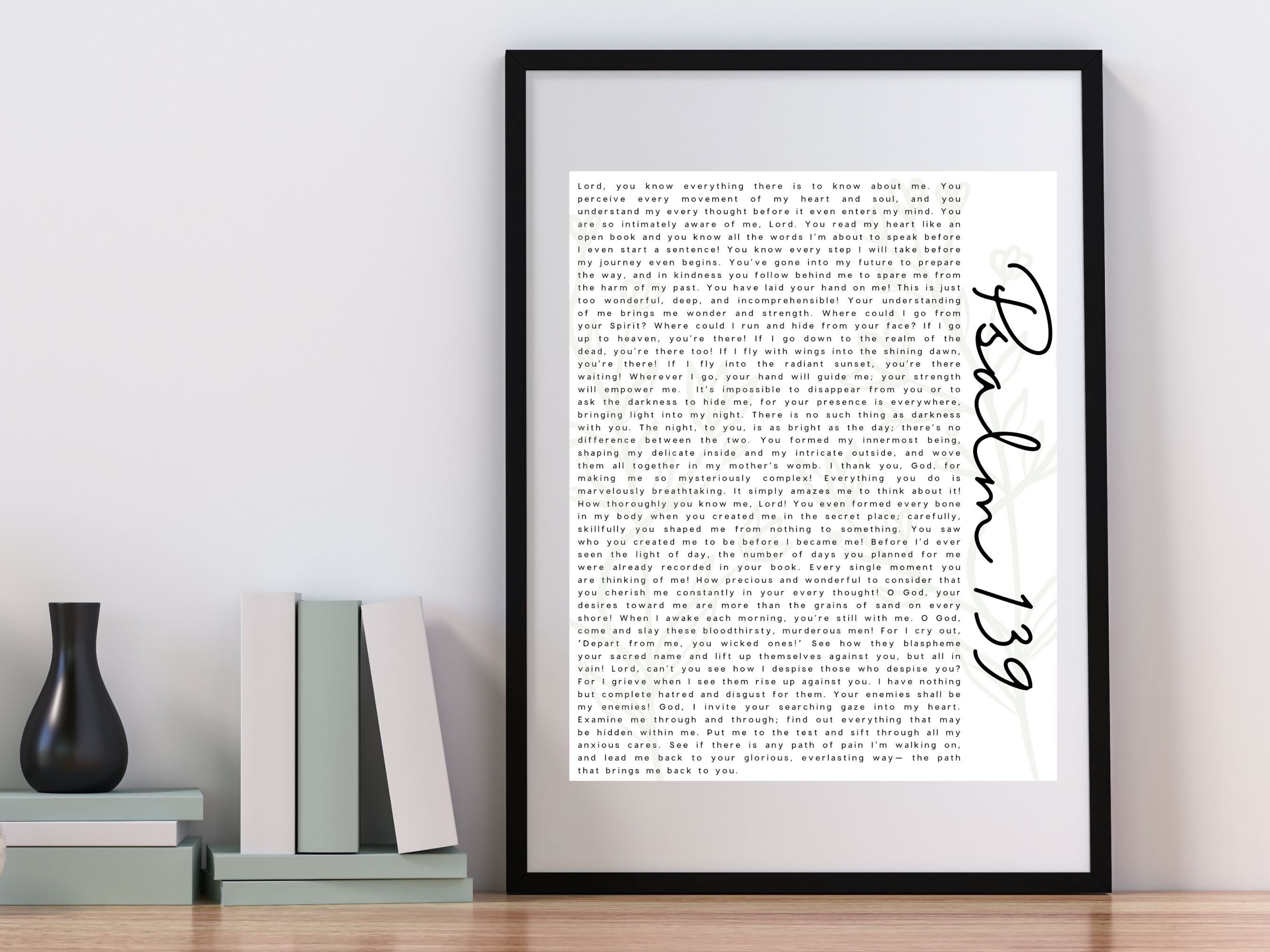 Full Psalm 139 Scripture Sign Digital Download - Etsy