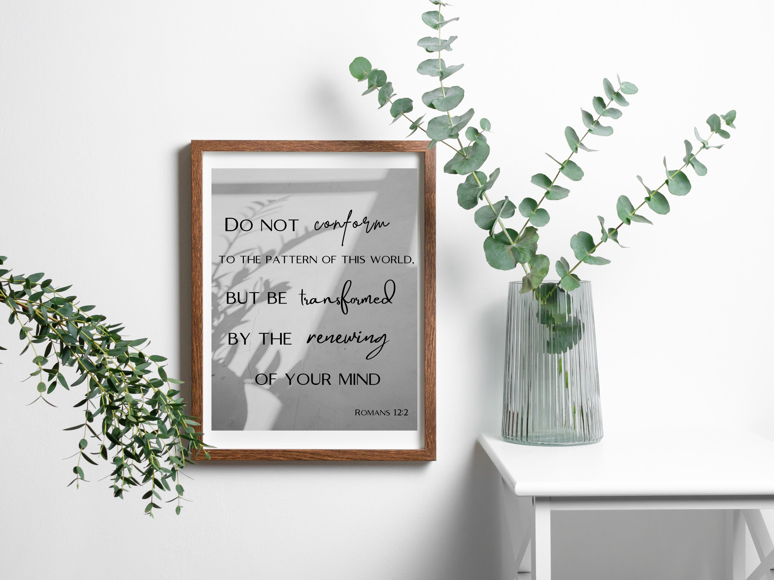 11X14 Romans 12:2 Scripture Sign -digital Download - Etsy