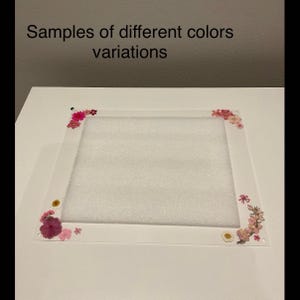 Floral Acrylic Diploma Frame: Pressed Flower Floating Display - Etsy