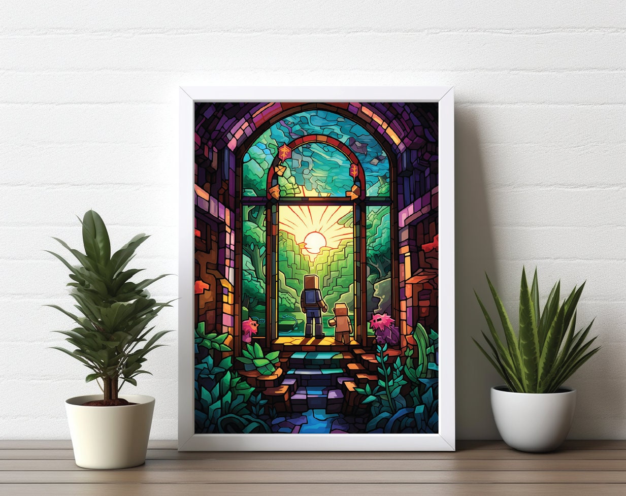 Minecraft Poster, Minecraft, Minecraft Villager, Stained Glass, Fan Art ...