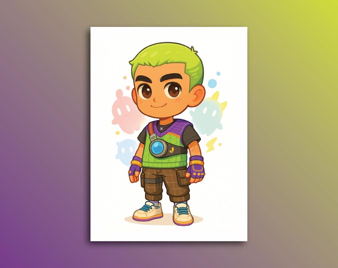 Valorant Gekko Chibi Poster, Gamer Room Decor (unframed) - Etsy
