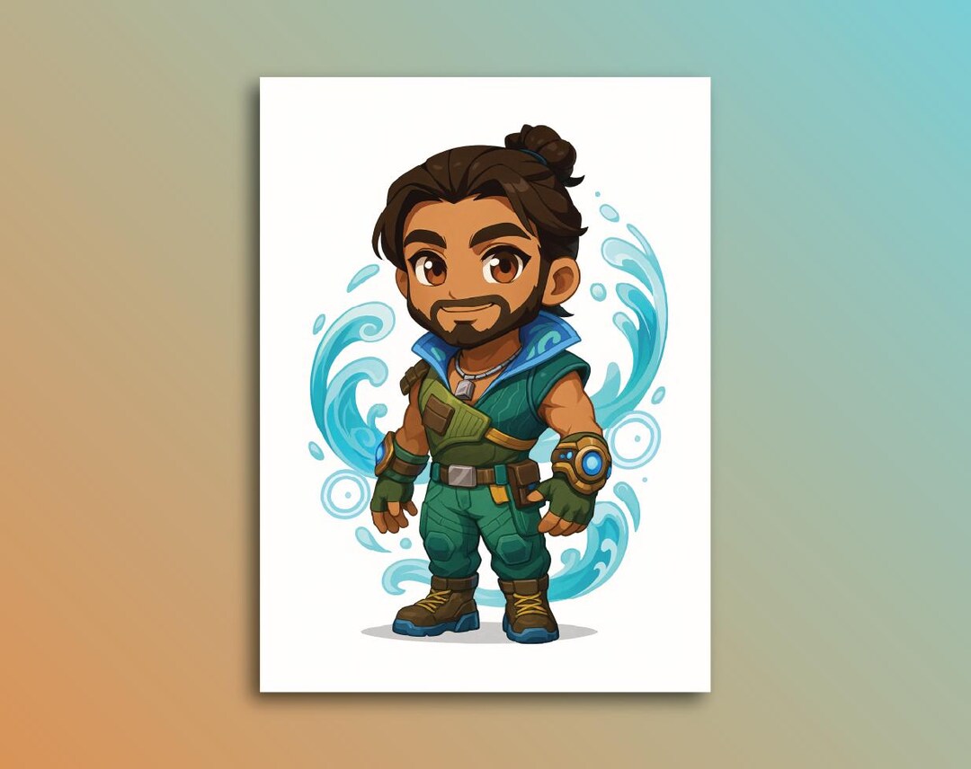 Valorant Harbor Chibi Poster, Gamer Wall Art (unframed) - Etsy