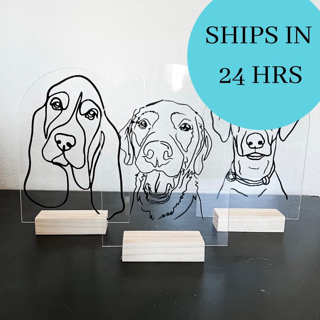 Dog Line Artpet Line Art Custom Dog Mom Portrait Dog Mom - Etsy