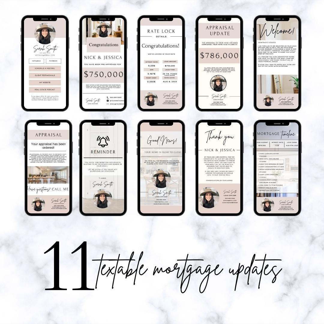 Textable Mortgage Status Update, Lender Updates, Loan Officer Updates ...