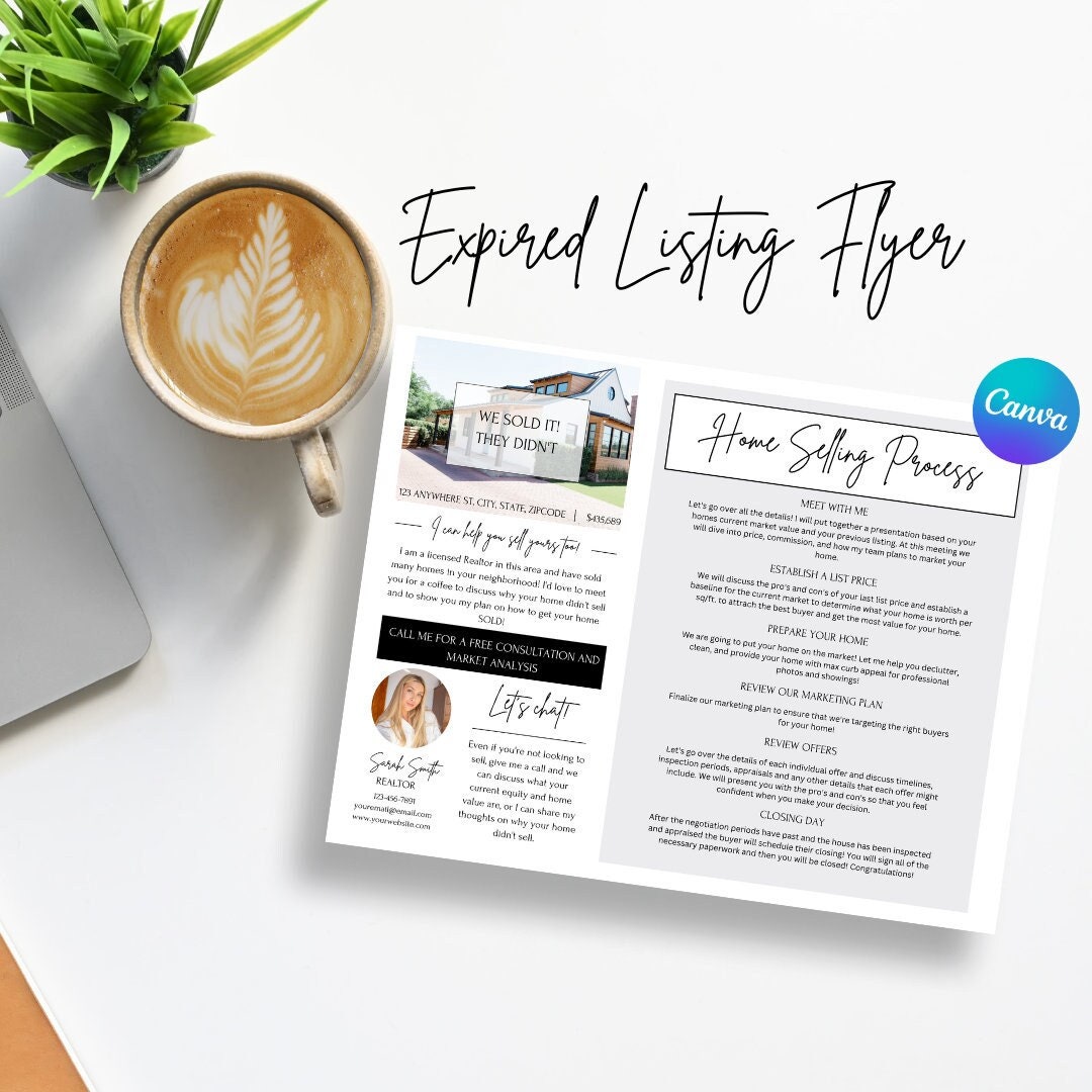 Expired Listing Flyer, Expired Listing Letter, Expired Listing Post ...