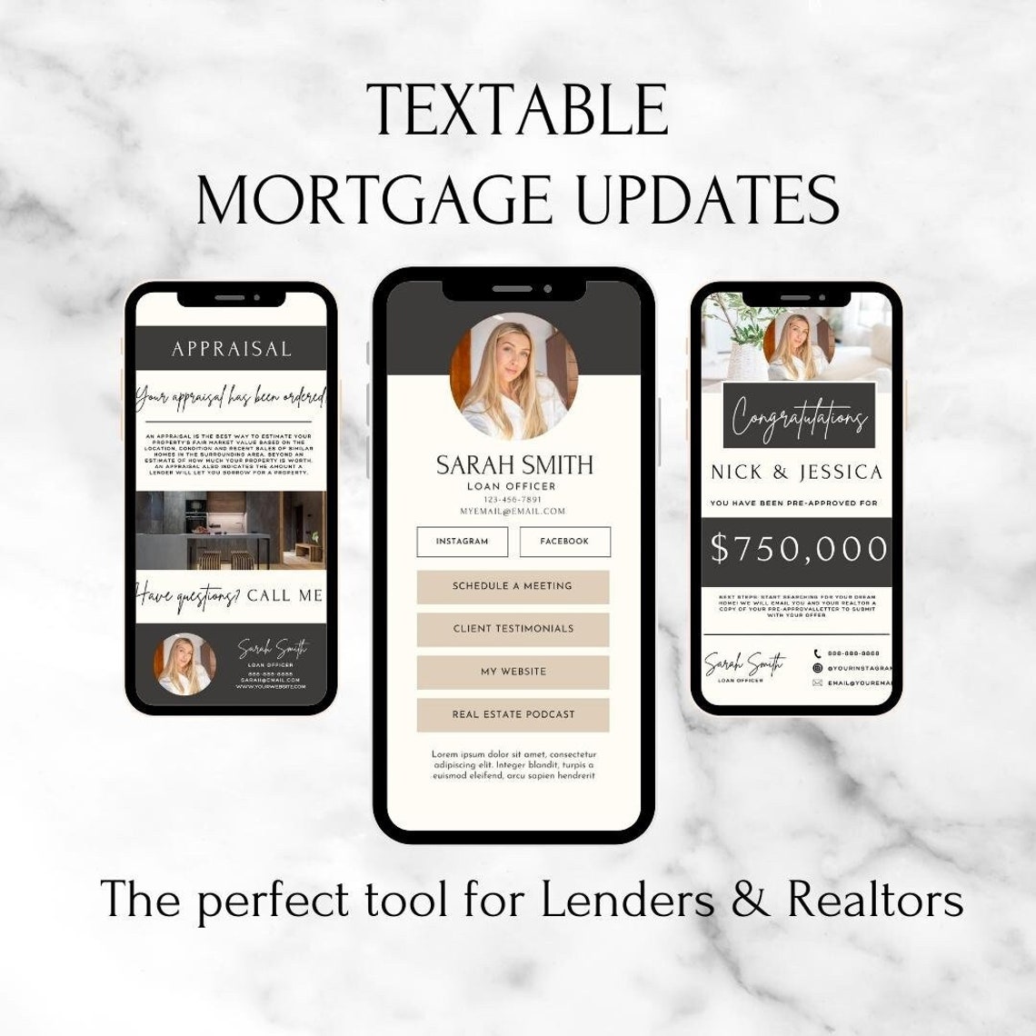 Textable Mortgage Status Update, Lender Updates, Loan Officer Updates ...