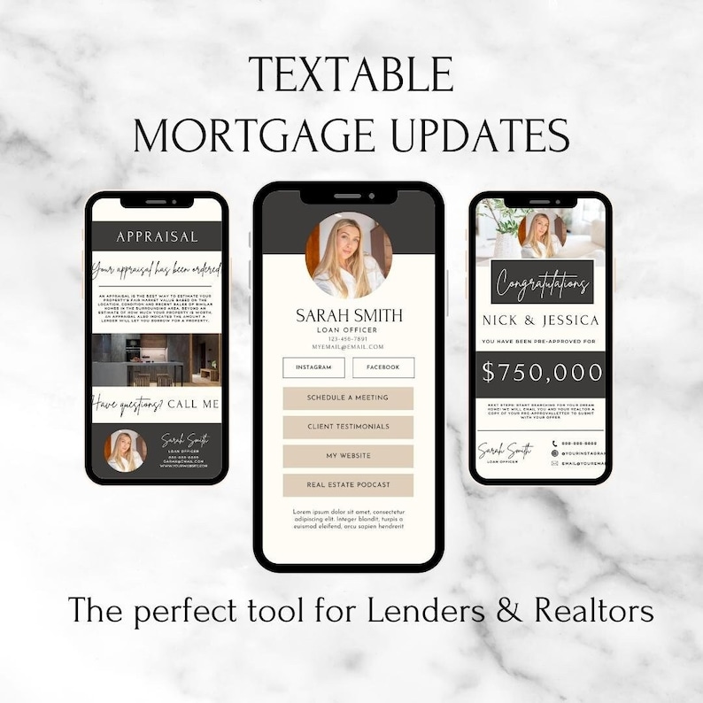 Textable Mortgage Status Update, Lender Updates, Loan Officer Updates ...