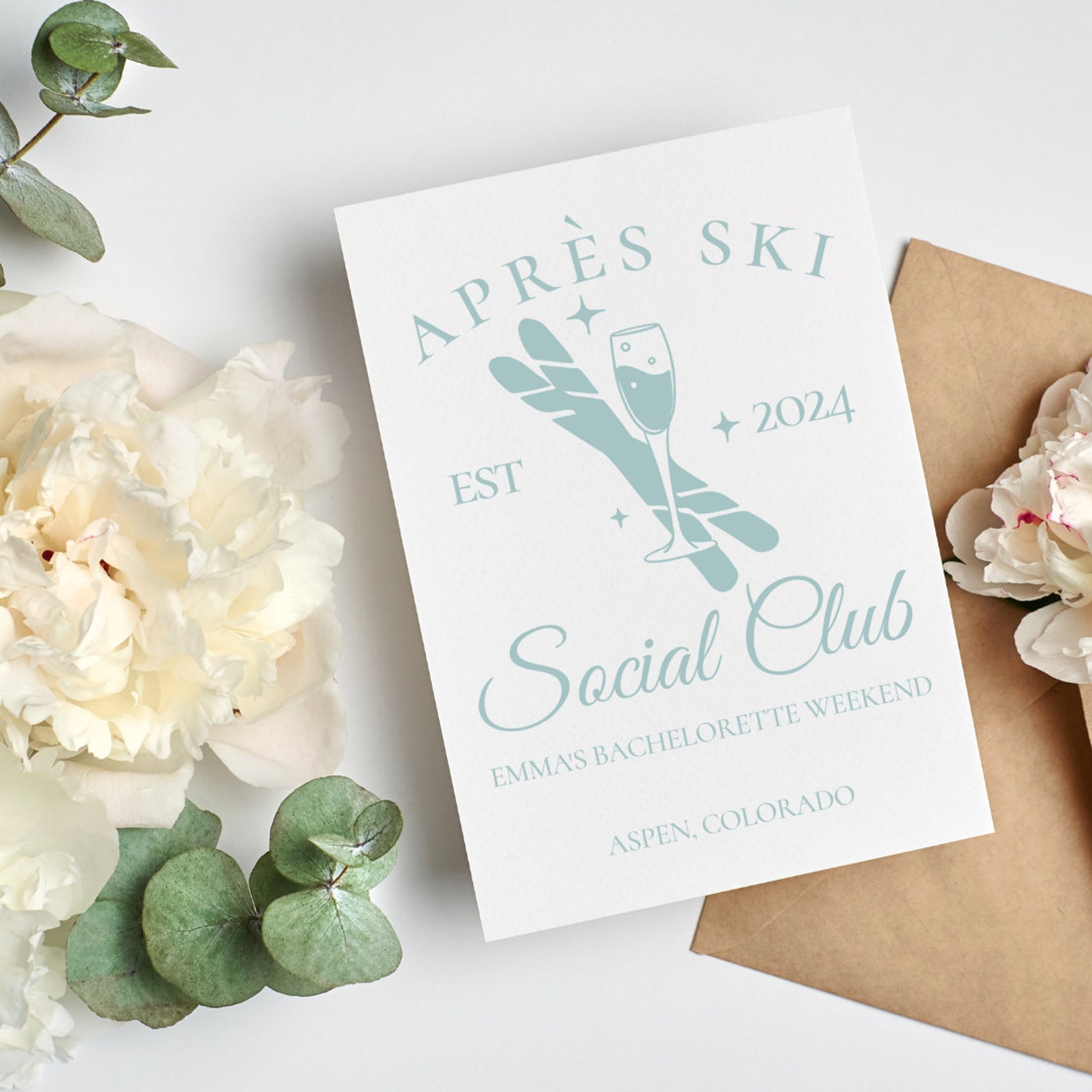 Après Ski Weekend Invitation, Bachelorette Ski Trip, Ski Bachelorette ...