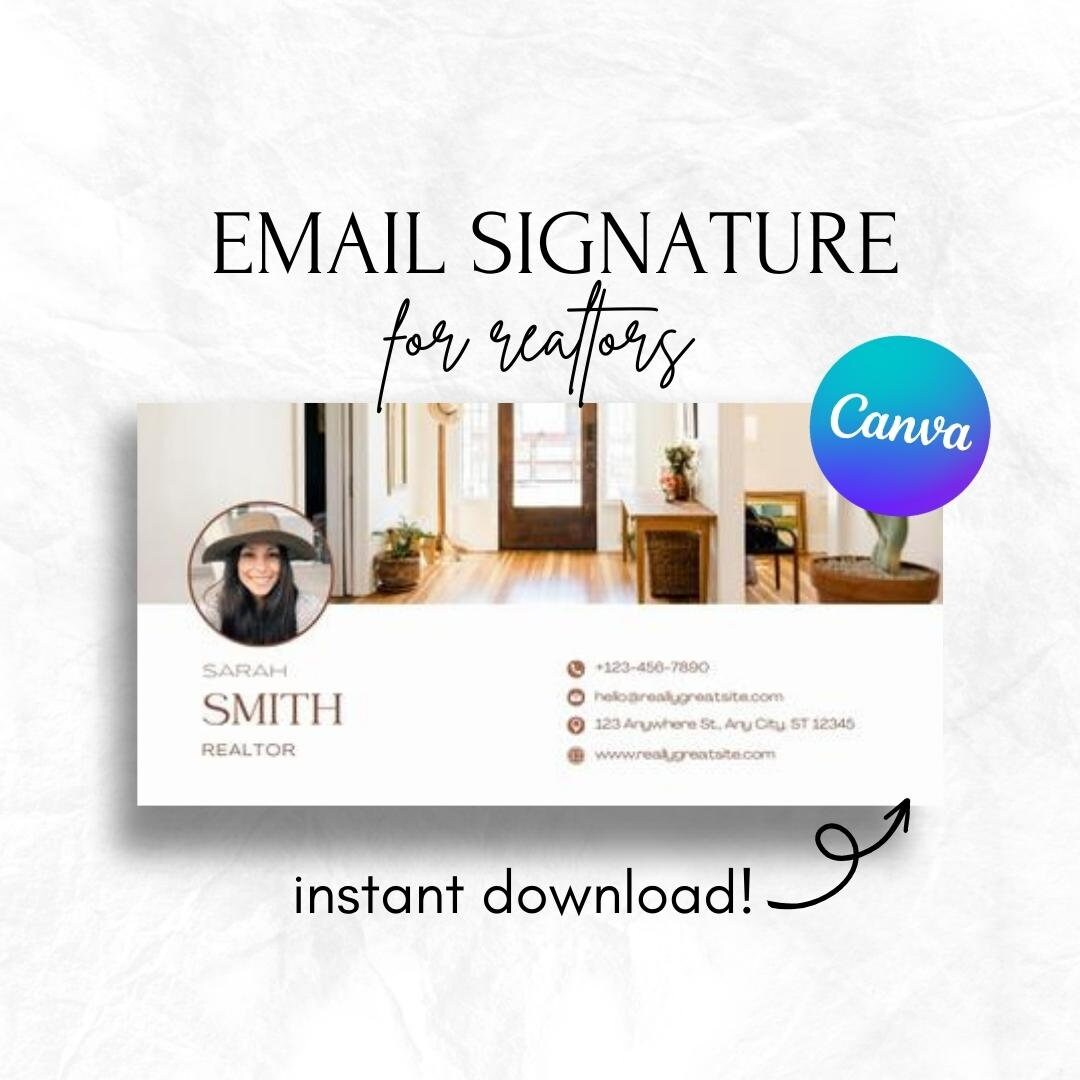 Realtor Email Signature, Email Signature, Email Signature Template ...